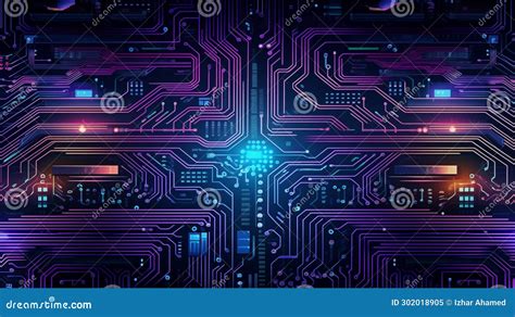 Visualizing Tech Advanced Cpus Microchips Ai Neural Networks And Cloud Computing Stock