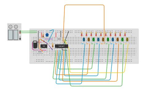 Circuit Design Copy Of Ne555 Cd4017 Tinkercad