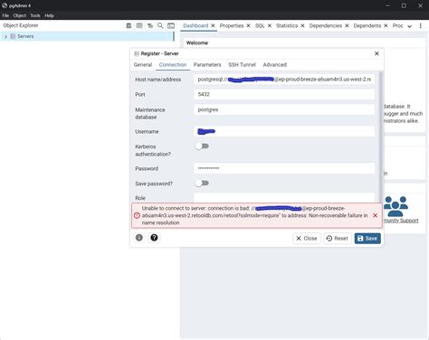 Connect To Retool Db With Pgadmin 4 💬 Queries And Resources Retool
