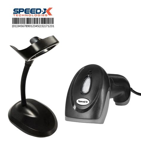 Speed X 8400 1D Laser Handheld Barcode Scanner Plug And Play USB Cable