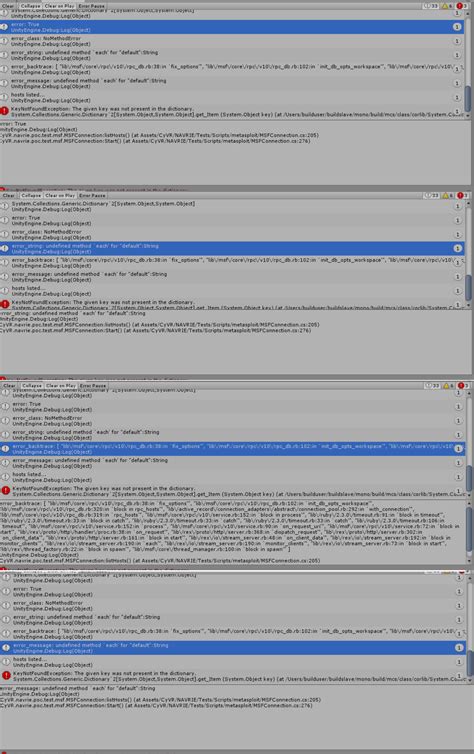 if you call msfrpc methods with incorrect arguments e g string