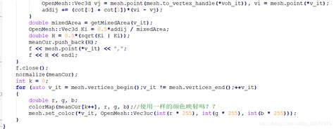 数字几何处理作业1:编程实现三角网格上高斯曲率和平均曲率的计算编程部分 Csdn博客 数字几何处理作业1:编程实现三角网格上高斯曲率和平均曲率的计算编程部分 Csdn博客