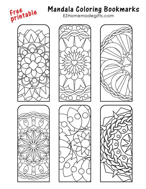 Mandala Bookmarks To Color At Colleen Hartzog Blog