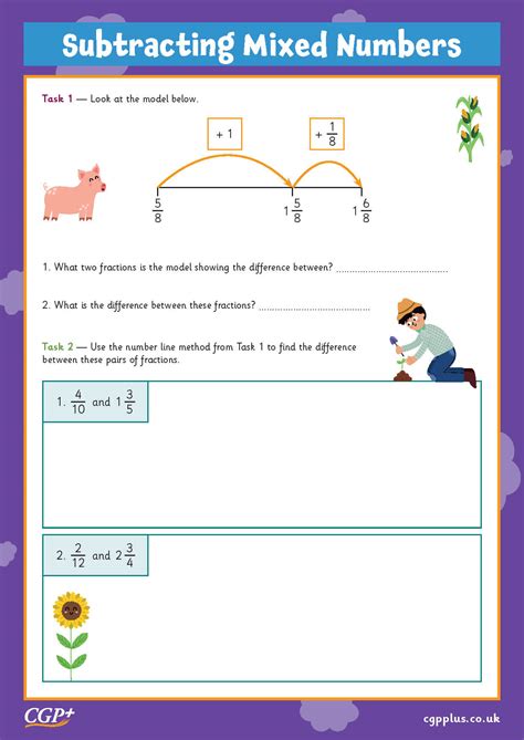 Adding And Subtracting Mixed Numbers Worksheet Word Problems