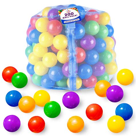 200 Count Plastic Balls For Ball Pit Phthalate And Bpa Free Crush