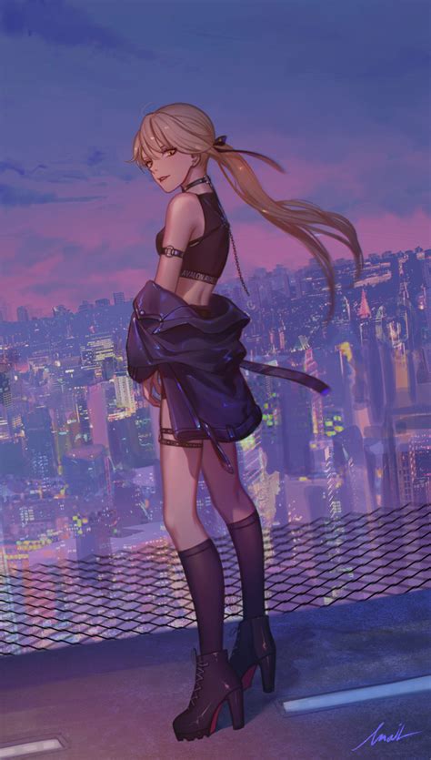 Safebooru 1girl Ahoge Arm Strap Artoria Pendragon All Avril214