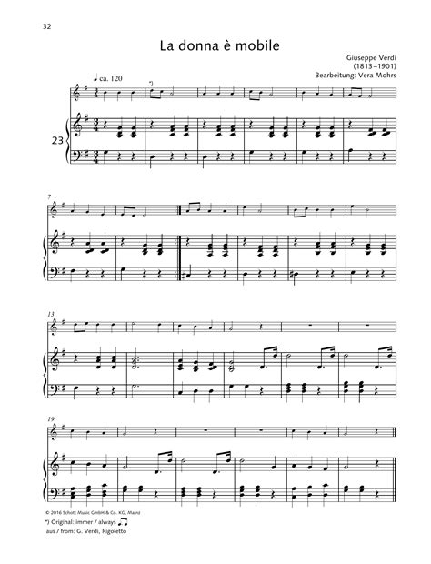 La Donna è Mobile By Elisabeth Kretschmann Sheet Music For Woodwind