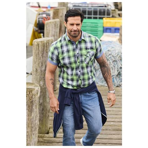 Kurzarmhemd Hilsing Grün Kariert Online Kaufen Jan Vanderstorm