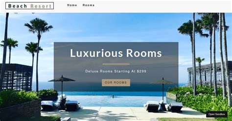 Beach Resort Project Ongoing Codesandbox