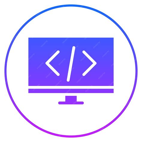 Premium Vector Laptop Coding Vector Illustration