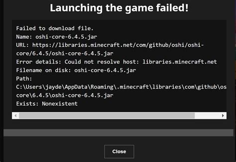 How To Solve This Launching Game Failed Problem R Minecraft