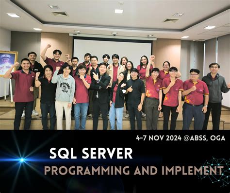 อบรม Sql Server Programming And Implement 4 7 พย 2567abssoga — Born2learn