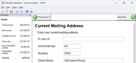 Genutax Standard Multiyear Tax Software For Canadians