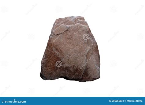 Roca De Piedra Arenisca Roja Aislada En Fondo Blanco Imagen De Archivo Imagen De Océanos