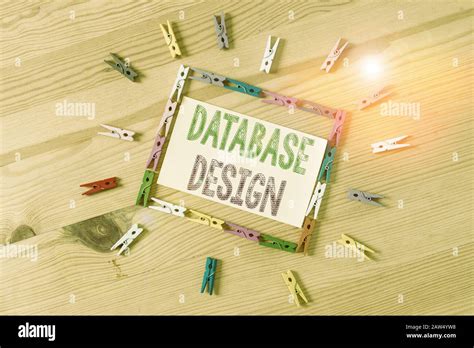 Word Writing Text Database Design Business Photo Showcasing