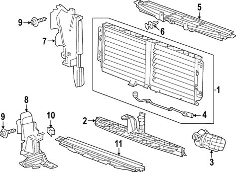 2019 2025 Cadillac Xt4 Radiator Shutter Assembly 84738077 Capital Chevy Parts