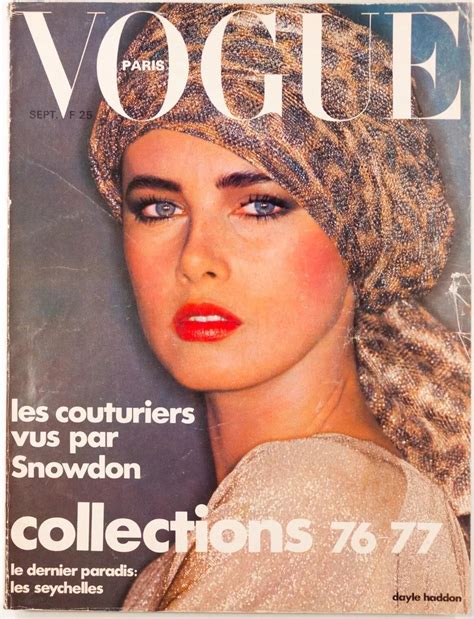 Le Mannequin Dayle Haddon Nous A Quittés Vogue Lui Rend Hommage