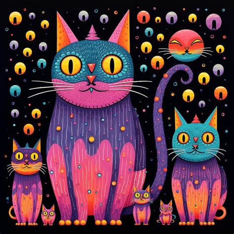 Premium Ai Image Cat Pattern Premium Ai Image Cat Pattern