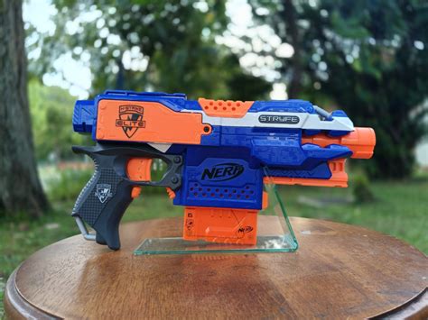 Nerf Stryfe Blue Hobbies And Toys Toys And Games On Carousell