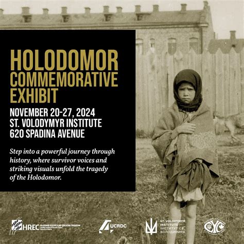 Holodomor Commemorative Exhibit At St Volodymyr Institute — St