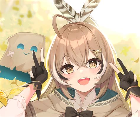 Desktop Wallpaper Nanashi Mumei Takanashi Kiara Anime Virtual