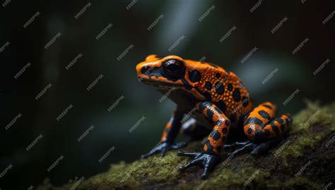 Premium Photo A Cute Slimy Toad Sitting In A Tropical Rainforest