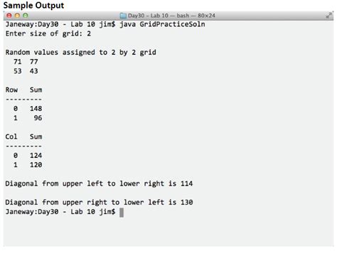 Solved Lab 10 2 Dimensional Arrays Note All Exercises Must Chegg