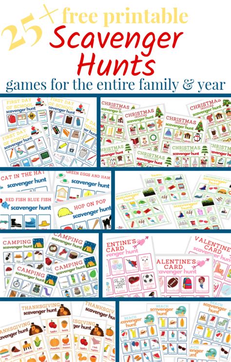 Scavenger Hunt Ideas Organized 31