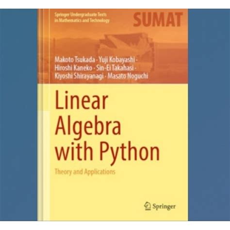 jual buku linear algebra with python theory and applications shopee