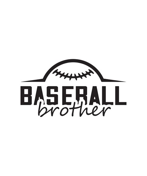 Typography Baseball Tshirt Design Vector Png Basebll Brother 20764790 Vector Art At Vecteezy