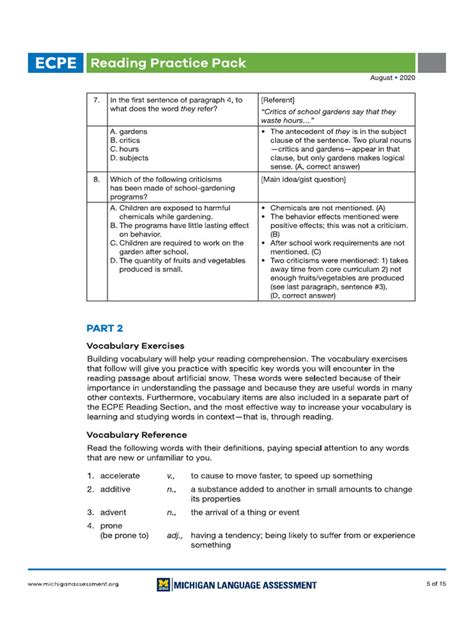 Ecpe Reading Part Ii Pdf
