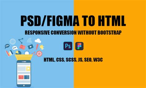 convert psd to html responsive website without bootstrap by simoandrade