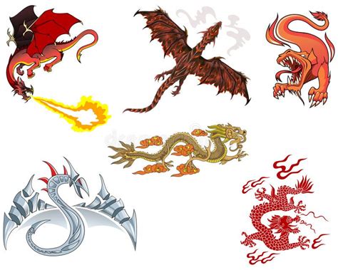 Dragons Stock Vector Illustration Of Dragon Mythology 104805680