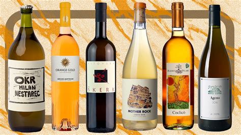 Wine Bottle Labels With Orange
