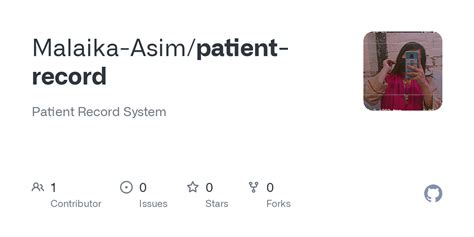Github Malaika Asimpatient Record Patient Record System