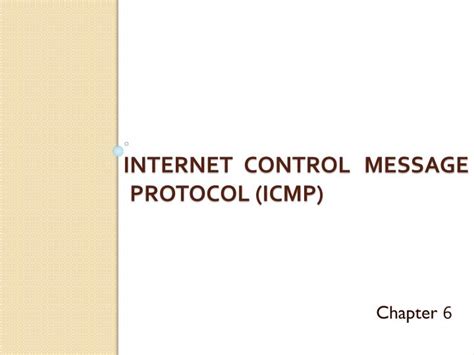 PPT Internet Control Message Protocol ICMP PowerPoint Presentation ID