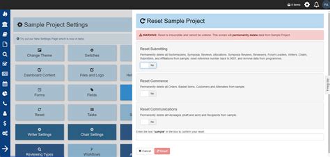 Reset Project