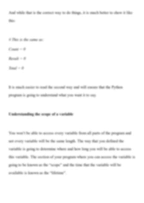 Solution Python Programming Variables And What They Do In Python