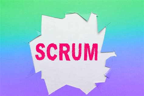 Text Showing Inspiration Scrum Business Idea Handwriting As Distinct