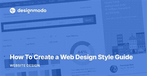 how to create a web design style guide