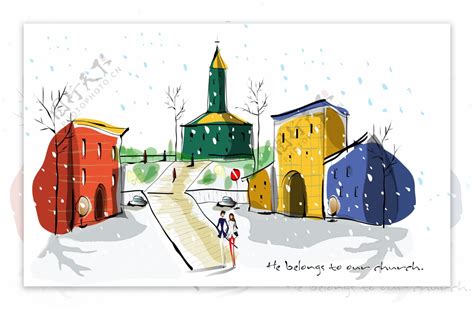 欧美风格简笔画图片素材 编号24091734 图行天下