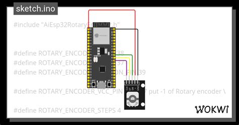 Rotary Encoder Wokwi Esp32 Stm32 Arduino Simulator