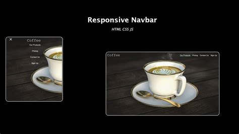 How To Create Responsive Navbar Html Css Js Youtube