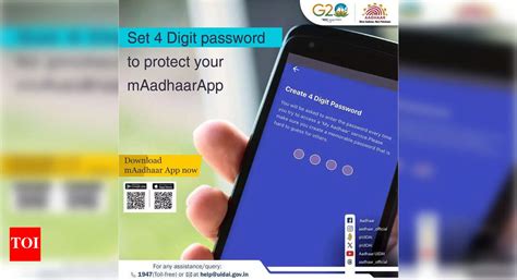 Heres How You Can Set Up Four Digit Password For Maadhaar App Times Of India