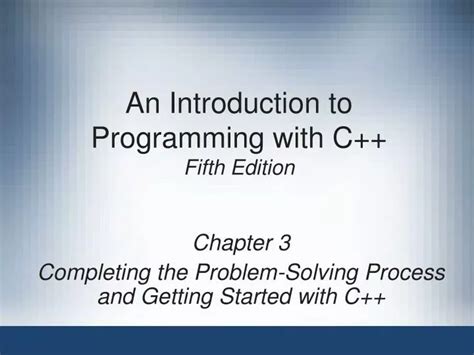 Ppt An Introduction To Programming With C Fifth Edition Powerpoint Presentation Id 3000777