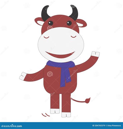 Cartoon Goby Isolated Vector Image Of A Bull 204765379