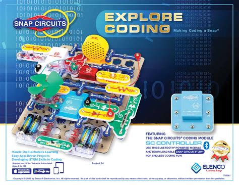 snap circuits coding manual 2020 learn electronics with hands on projects