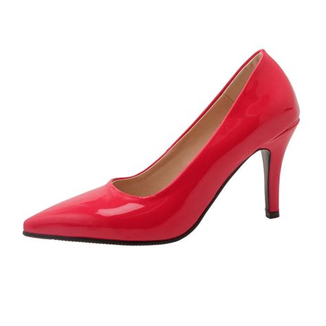 Classic Red Patent Leather Heels Super X Studio