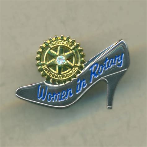 Women In Rotary Magnetic Pin Corporate Awards And Clothing Russell
