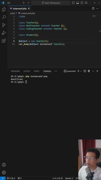 Operator Instanceof Skysen Coding Code Programming Php Youtube